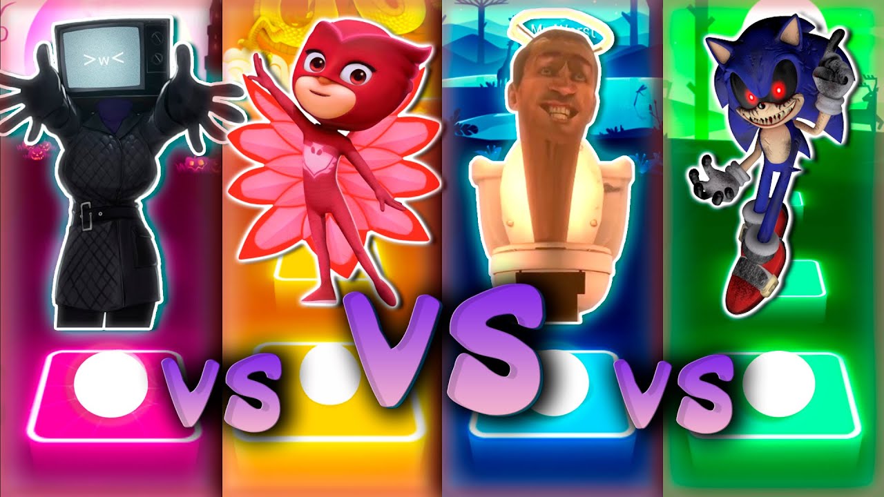 Skibidi Toilet TV Woman - PJ Masks Owlette - Skibidi Angel - Sonic EXE ...
