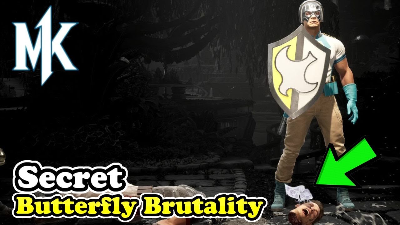 Peacemaker Secret Butterfly Brutality Mortal Kombat 1 (Shield Of Peace ...