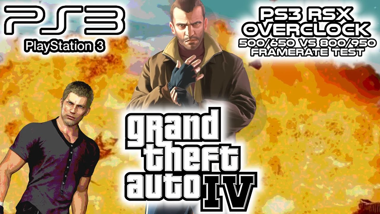 PS3 RSX OVERCLOCK | Stock VS 800/950 | Grand Theft Auto IV | Framerate ...
