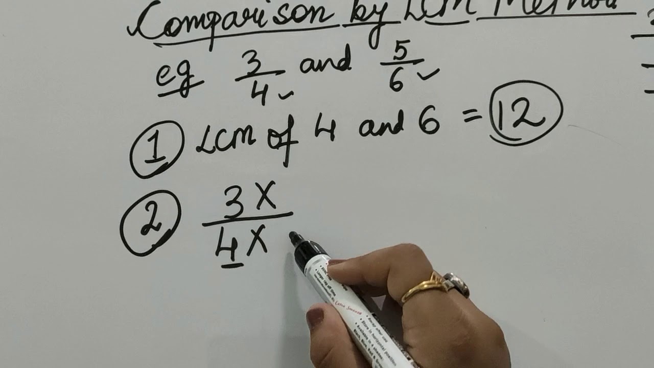 Comparing Fractions Using LCM Method YouTube comparing-fractions-using-lcm-method-youtube