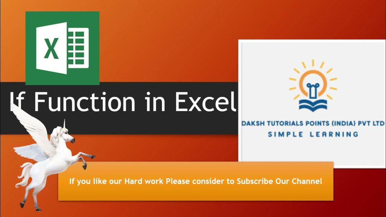 MS Excel - IF Function | Chapter 26 - YouTube