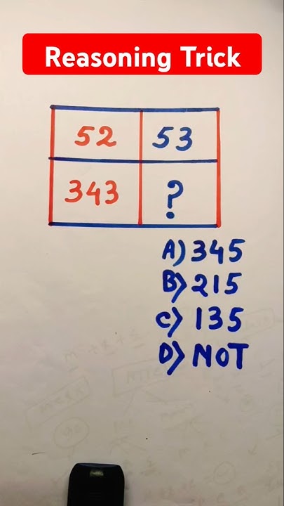 Missing Number Reasoning Question | Missing Number Easy Tricks | #reasoning #tricks #shorts # ...