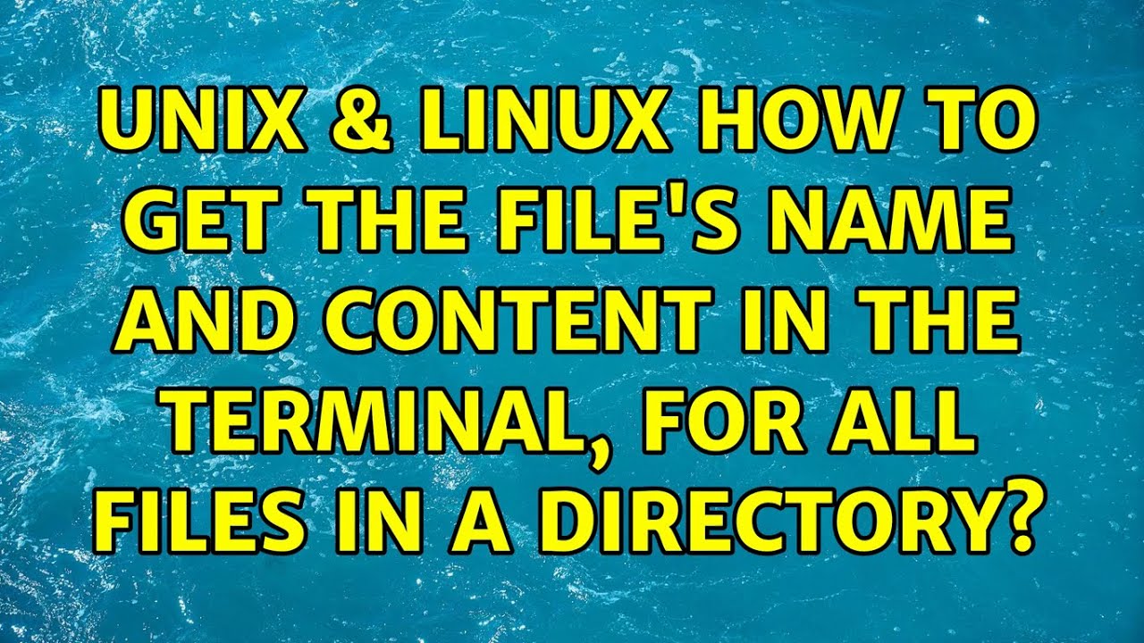 Unix Linux How To Get The File s Name And Content In The Terminal unix-linux-how-to-get-the-file-s-name-and-content-in-the-terminal