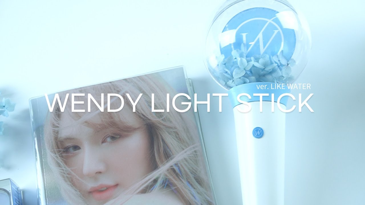 레드벨벳 웬디 응원봉 커스텀 Red Velvet WENDY LIGHT STICK CUSTOM (ver.LIKE WATER ...