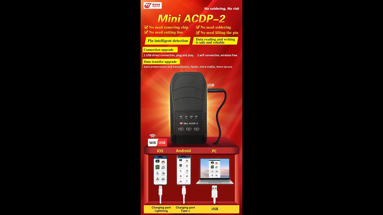 ACDP 2 bound device with cables - YouTube