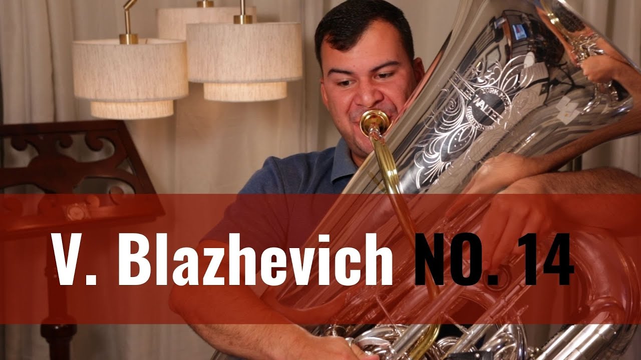 V. Blazhevich, 70 Studies for BB Flat Tuba, Volume I, No. 14 - YouTube