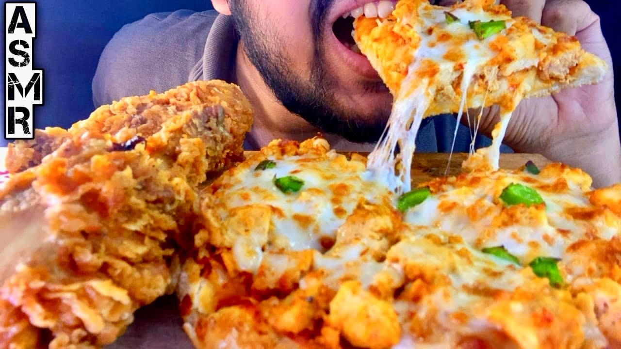 Cheesy food Asmr"'cheesy pizza+drumstick"'cheesy but delicious"' - YouTube