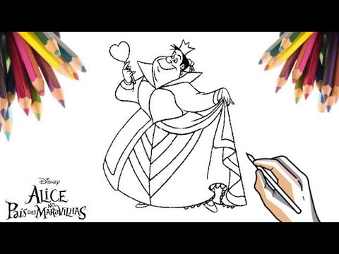COMO DESENHAR A RAINHA DE COPAS | HOW TO DRAW THE QUEEN OF HEARTS ...