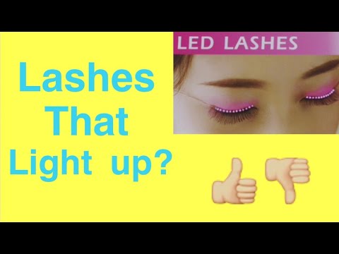 LED LASHES REVIEW. *Will this work?* - YouTube