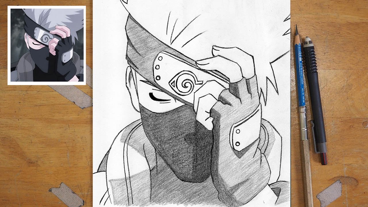 How to Draw Kakashi Hatake – Naruto Art Tutorial | Step by Step - YouTube