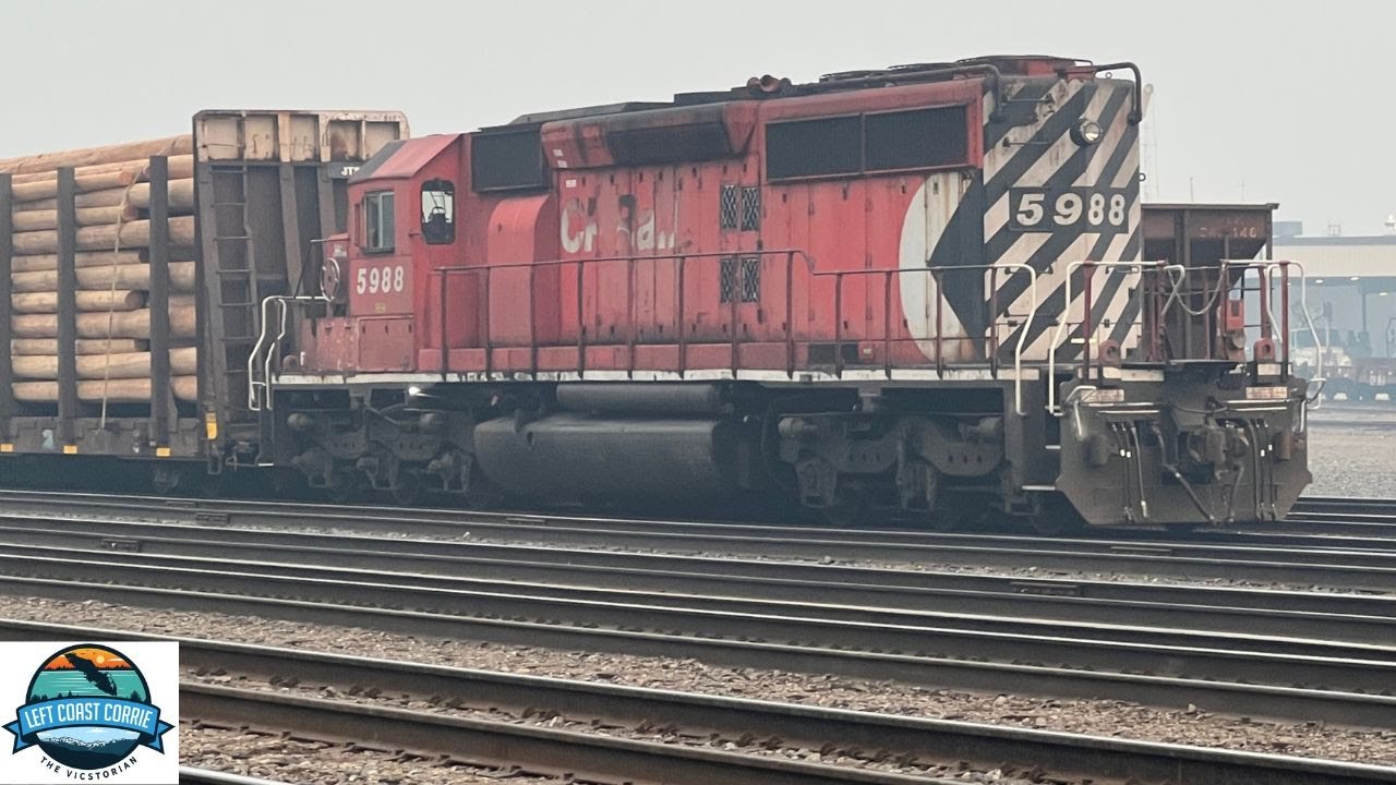 CP Rail #5988-The Worktrain At Revelstoke, BC - YouTube