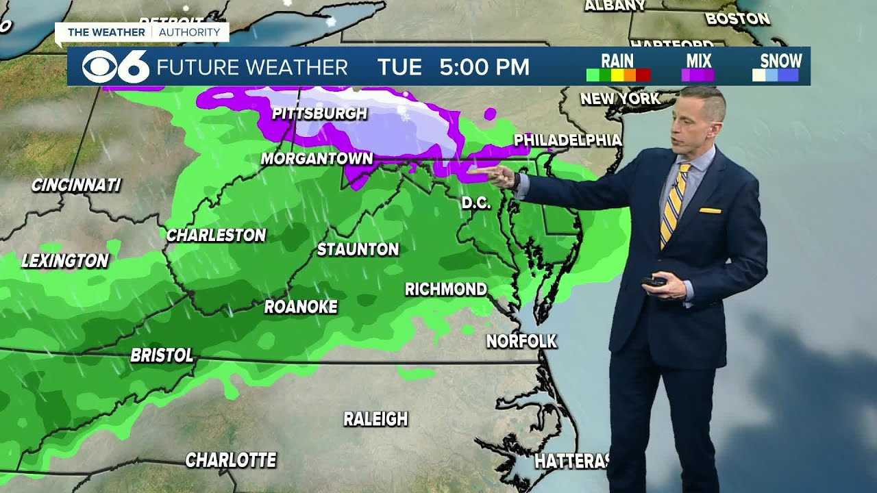 When we could see rain on Tuesday - YouTube