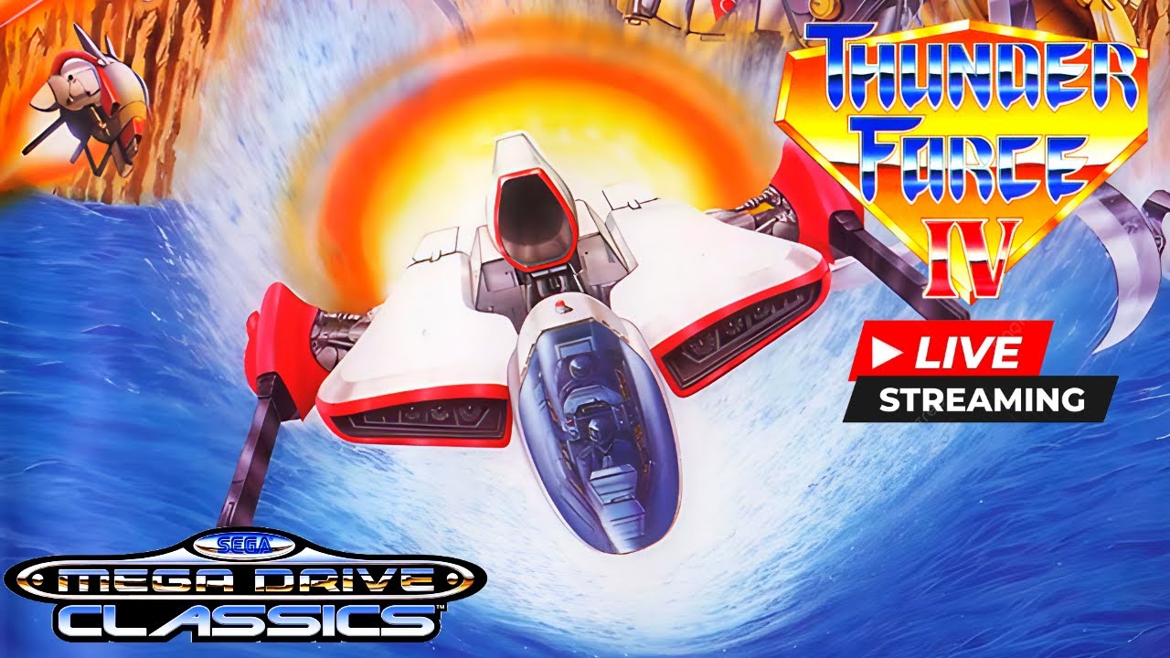 THUNDERFORCE IV On MEGADRIVE - How Far Can I Get With 99 Lives? - YouTube