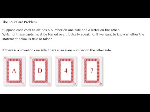 The four card problem - YouTube