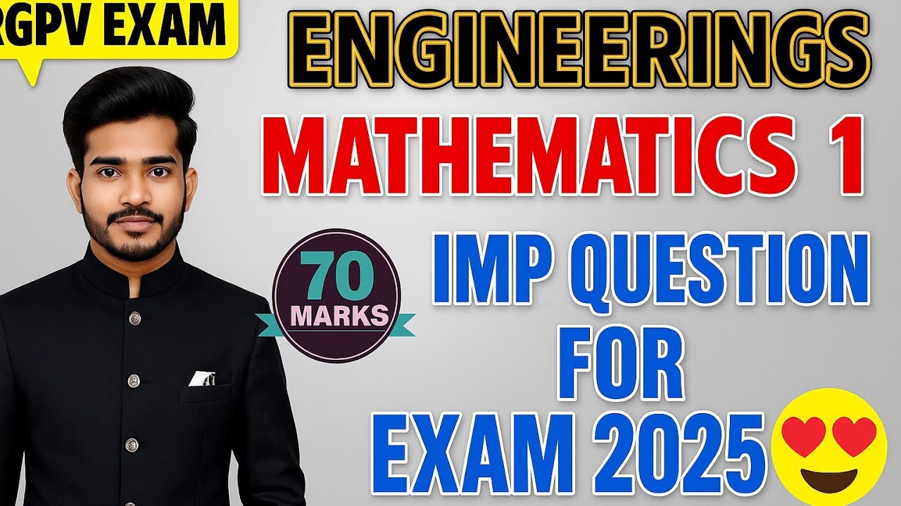 Engineering Mathematics-1 Important Questions | 2nd Semester must watch ...