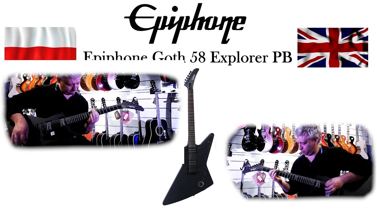 Epiphone Goth '58 Explorer - YouTube