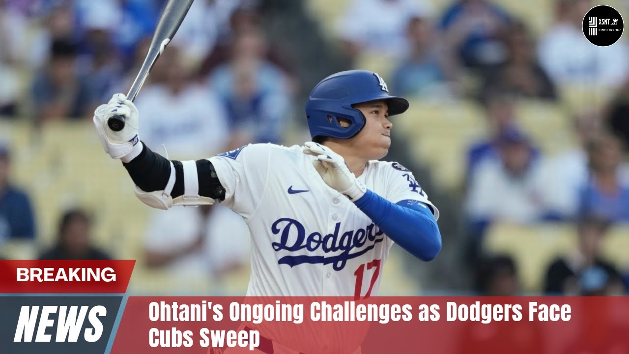 Ohtani's Ongoing Challenges as Dodgers Face Cubs Sweep #shoheiohtani # ...