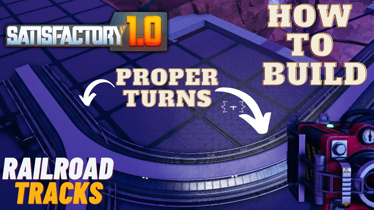 How To Build a Railroad Track (Turning Left, Right and Split Tracks ...