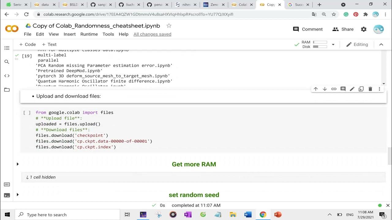 cách Google Drive, upload, download trong Colab - YouTube