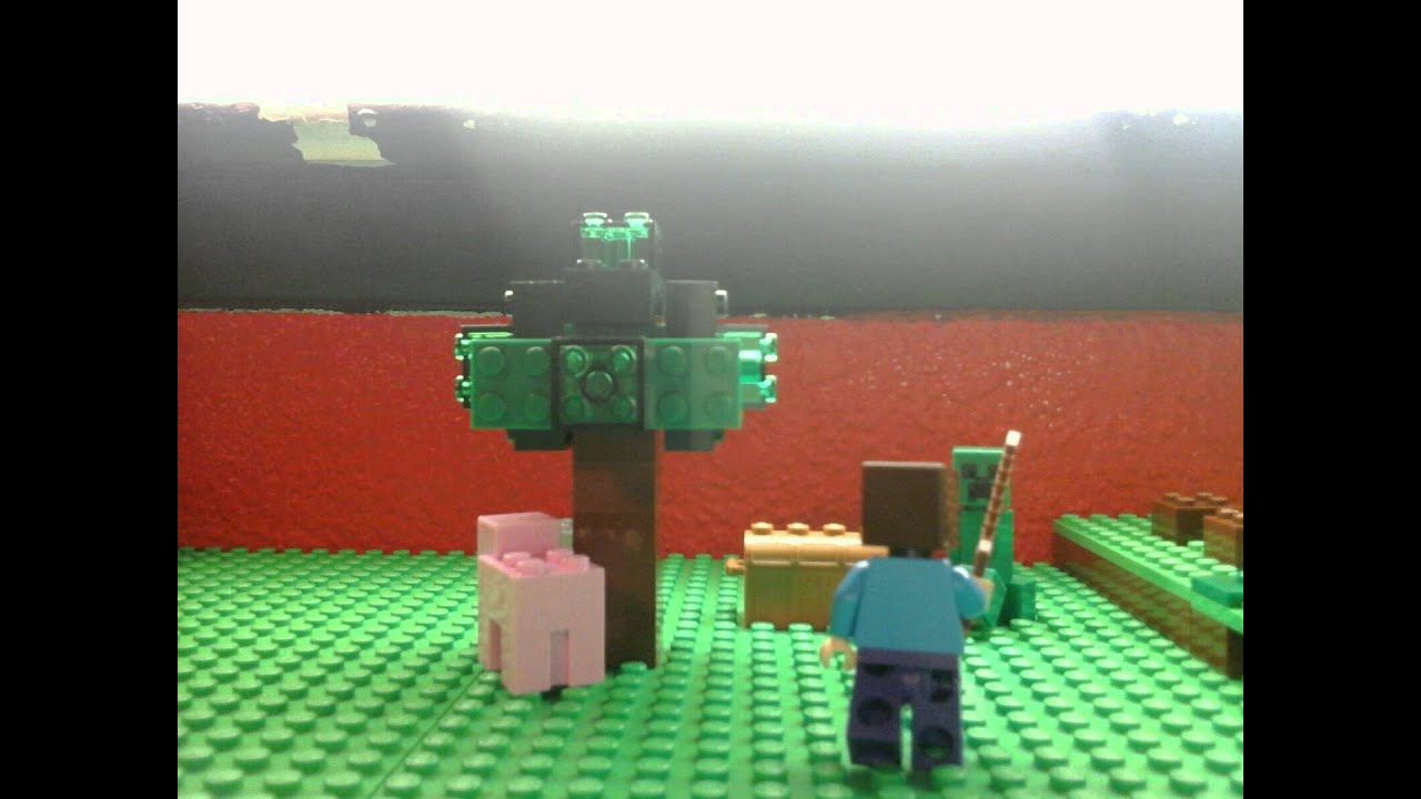 Lego minecraft Episode 5 KNOCK OFF CREEPER - YouTube