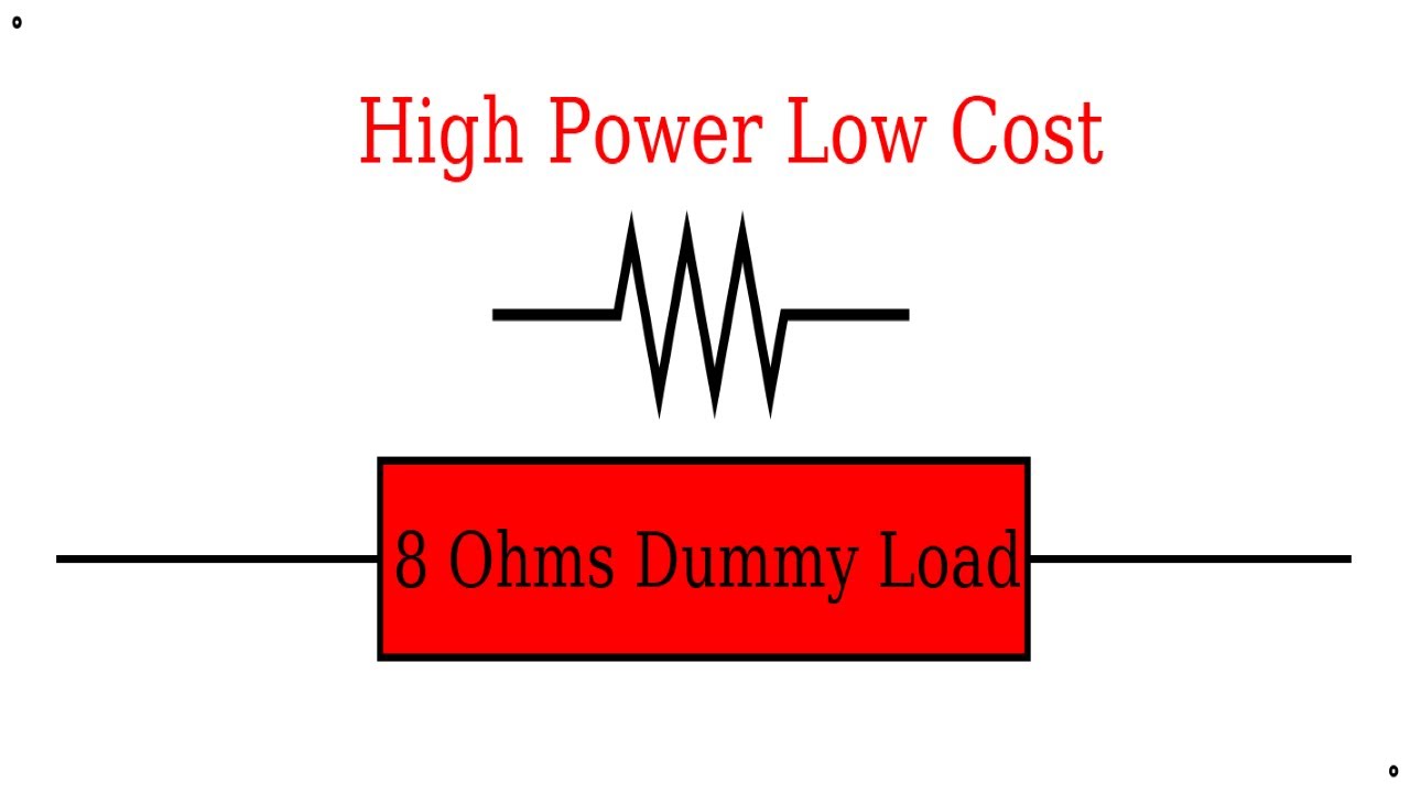 Dummy Load for Audio Amp | 8 OHMS | Low-Cost Dummy Load - YouTube