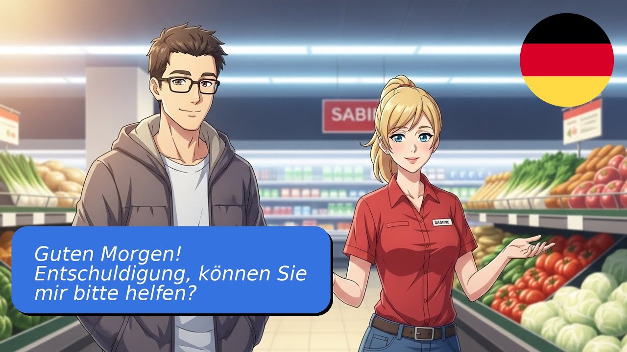 At the Supermarket | 10 Real German Dialogues for Beginners (A1–A2 ...