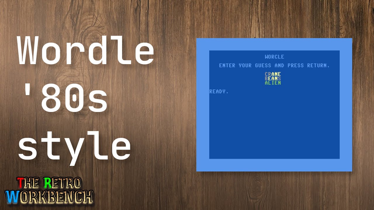 Wordle on the Commodore 64 - YouTube