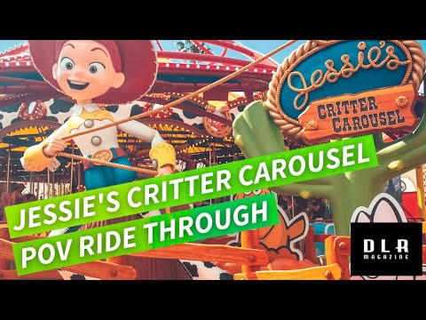 Jessies Critter Carousel at Pixar Pier - Full POV Ride Through - YouTube