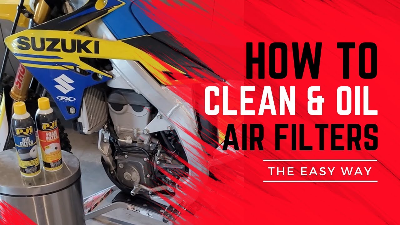 How to Clean and Oil a Motorcycle Air Filter the EASY Way - YouTube