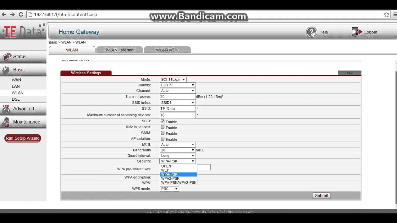 ازاى تعمل بسورد لروتر من المواطن tedata wifi password configration ...