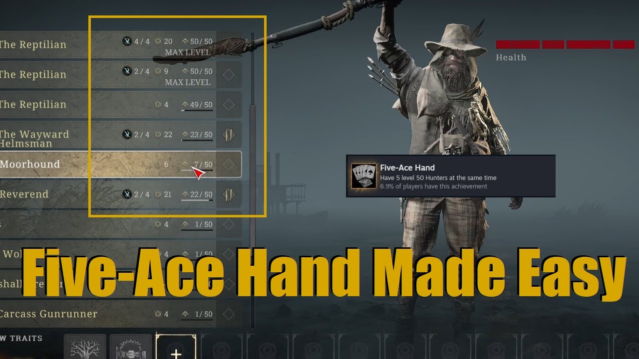 Hunt Showdown Five Ace Hand Guaranteed Method Any Skill Level Any ...