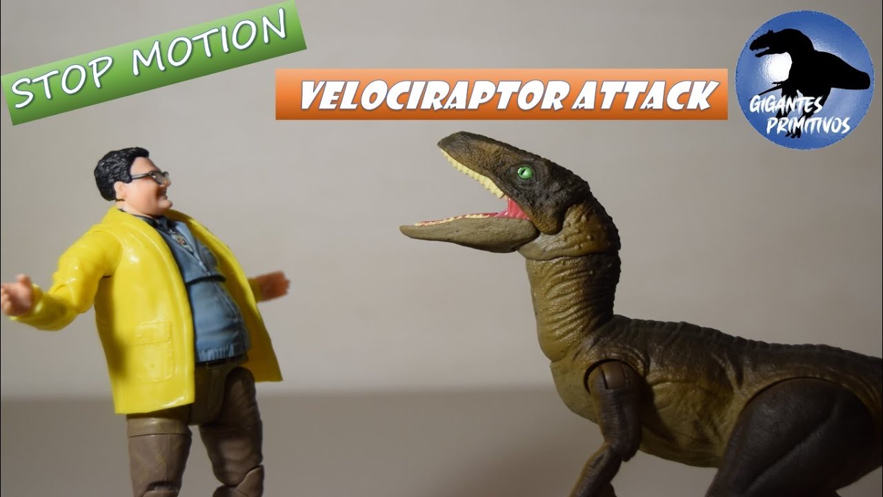 Velociraptor Attack Stop Motion Test - YouTube