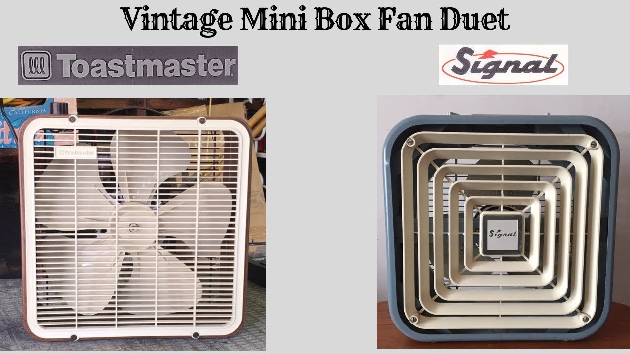 Quiet Vintage Box Fan Sound - Mini Box Fan Duet - YouTube