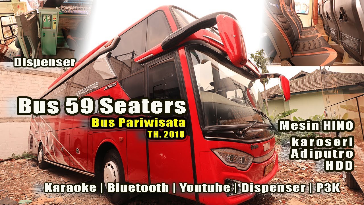 Bus 59 Seaters (Tempat Duduk) | Bus HDD Pariwisata | Untuk Rental ...