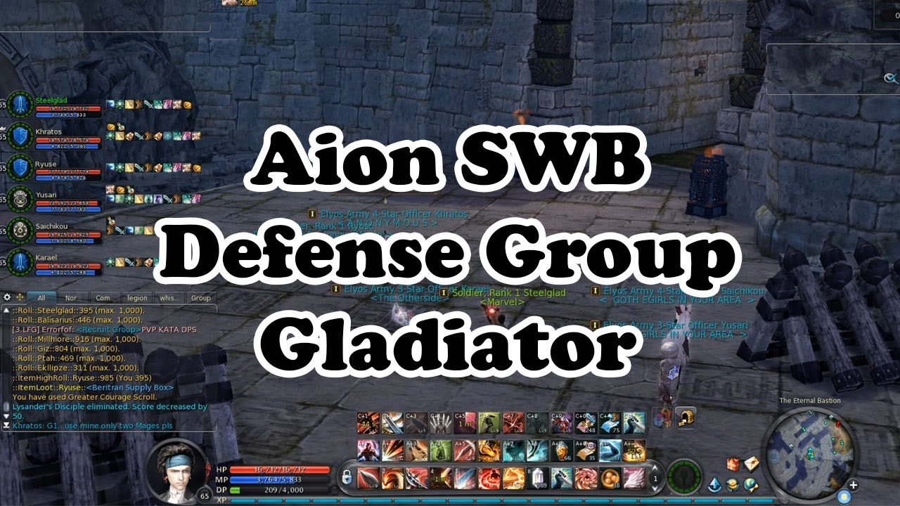 Aion SWB Gladiator Defense Group 2024 - YouTube