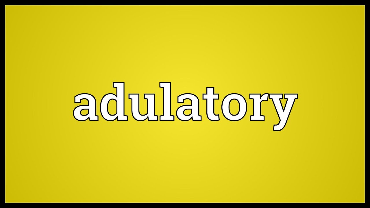 Adulatory Meaning - YouTube