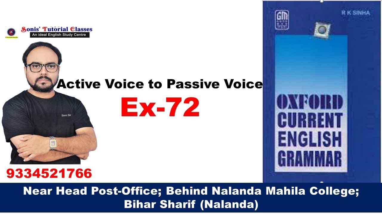 Oxford Current English Grammar Voice Ex 72 Solution Video - YouTube