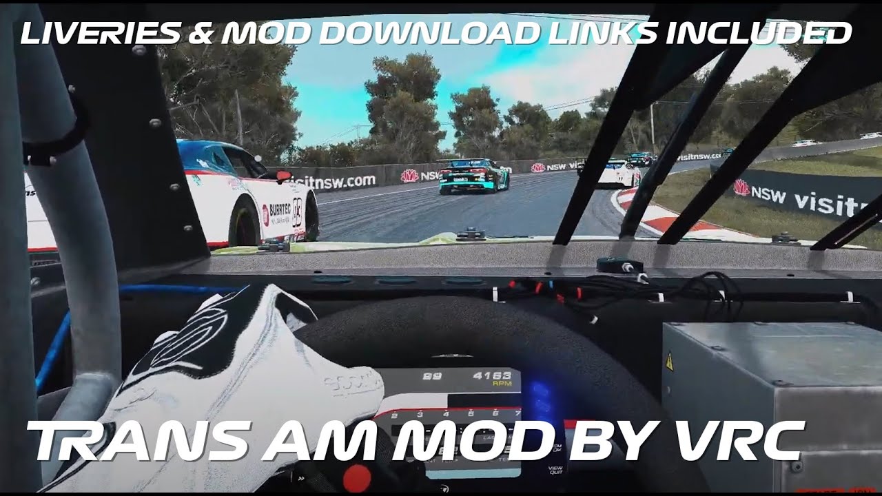 Mustang v.s. Camaro Trans AM Race in VR @ Mount Panorama Bathurst 🇦🇺 | VRC ARC TA2 Car Mod Pack ...