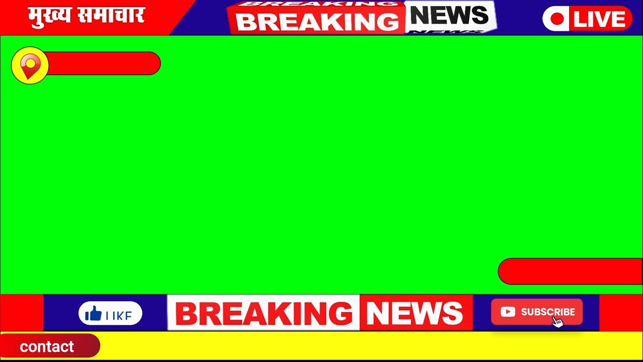 Green screen breaking news template | news graphics - YouTube