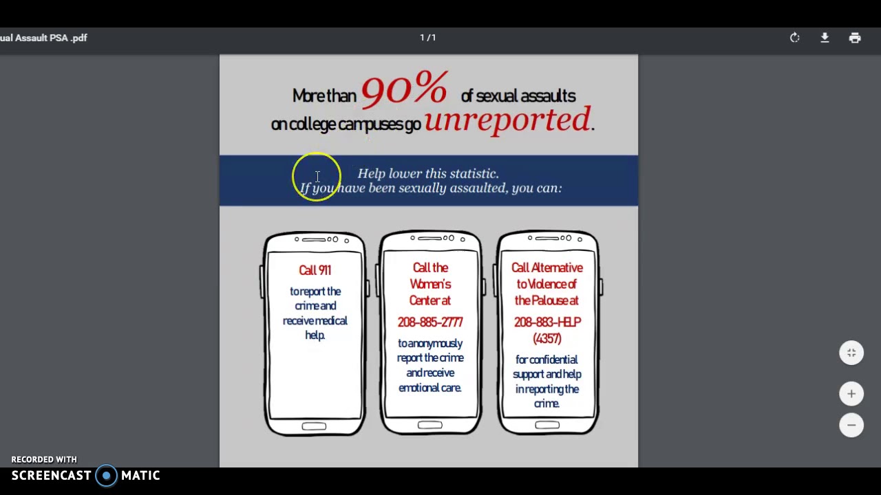 Sexual Assault PSA Design Choices - YouTube