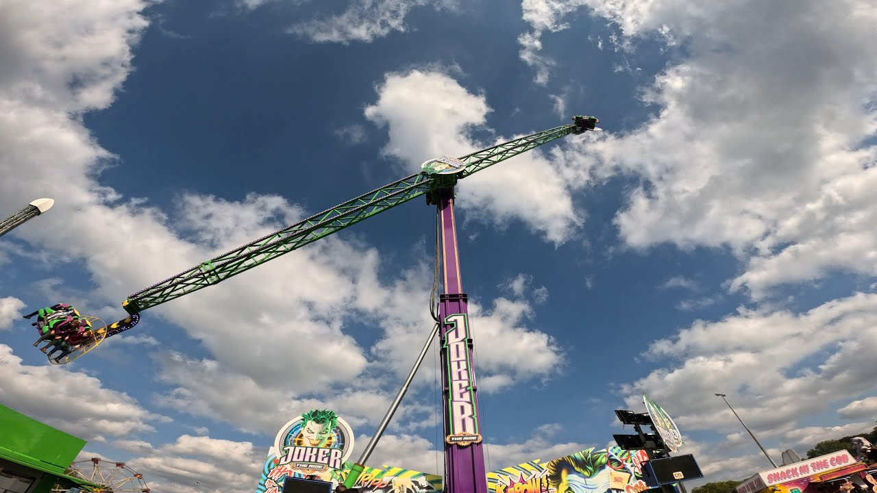 Joker (Leigh Harris) Off Ride Nottingham Goose Fair 2024 - YouTube