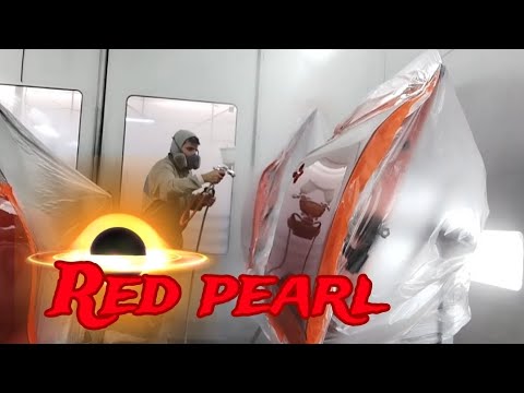 Overflow two step red pearl Glasurit base Iwata WS400 Clear R-M PDR ...