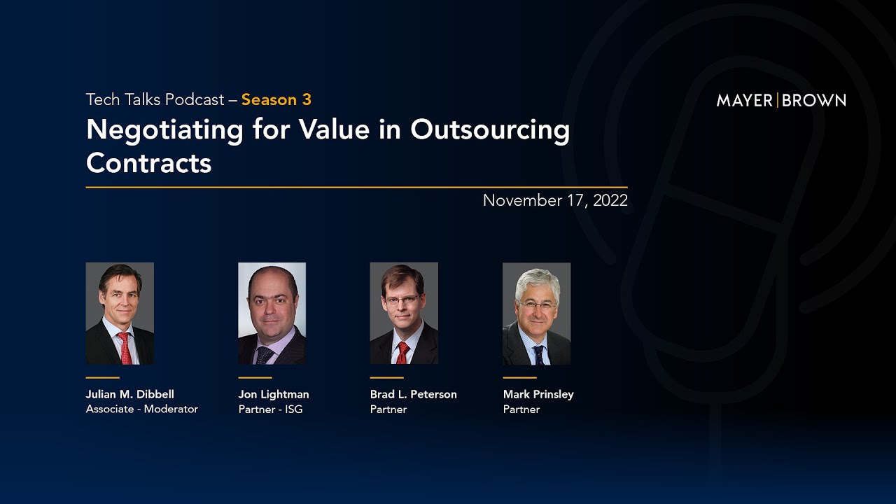 Negotiating for Value in Outsourcing Contracts - YouTube