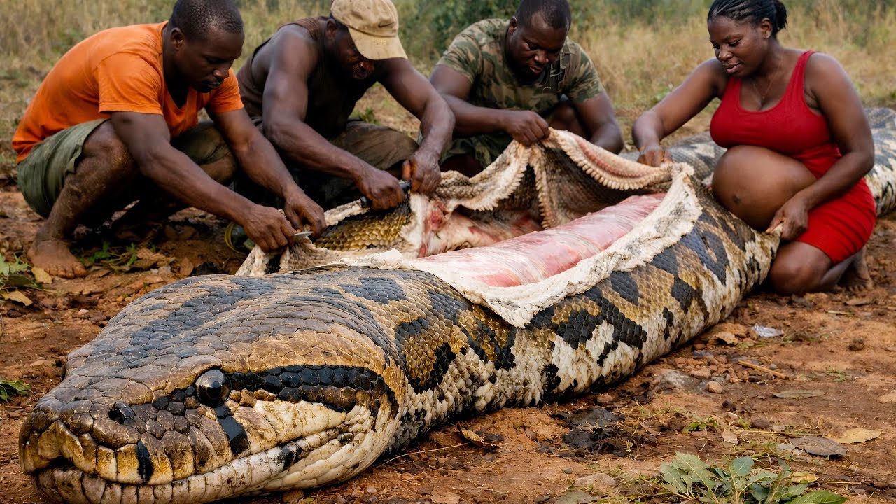 African Village Days: A Giant Python and What Happens Next - YouTube