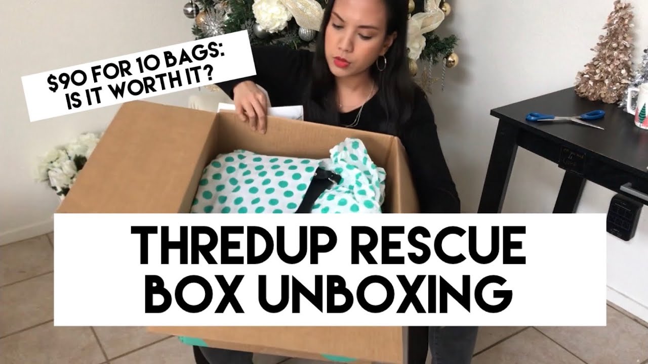 ThredUp Rescue Box unboxing - $90 for 10 bags : Is it worth it to ...
