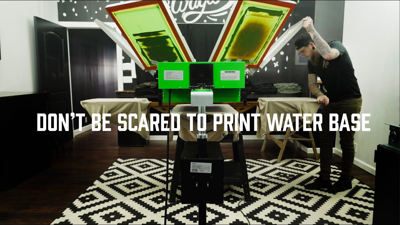 Don't Be Scared To Print With Water Base. Be Prepared. - YouTube