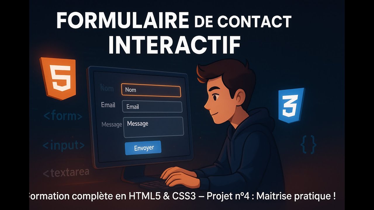 Créer un Formulaire de Contact Interactif en HTML5 & CSS3 | Projet 4 ...
