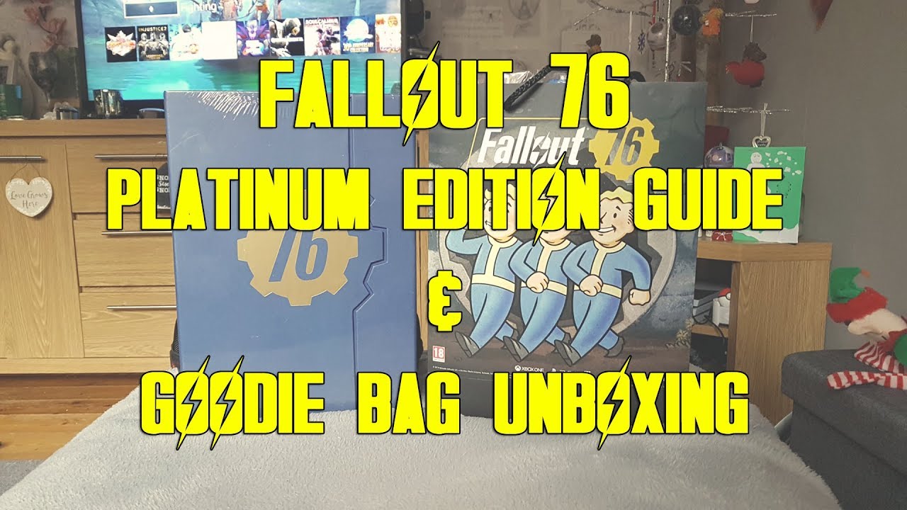Fallout 76 Platinum Edition Guide and Goodie Bag Unboxing - YouTube