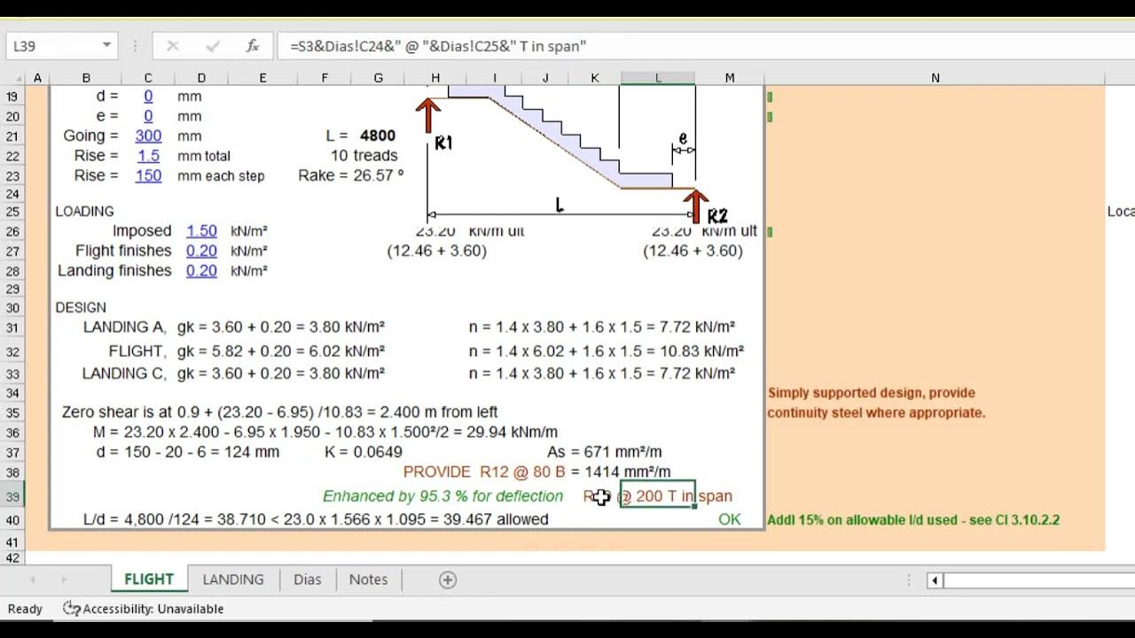 EP 7. Analysis & Design of a reinforced concrete stair with RCC 71 ...