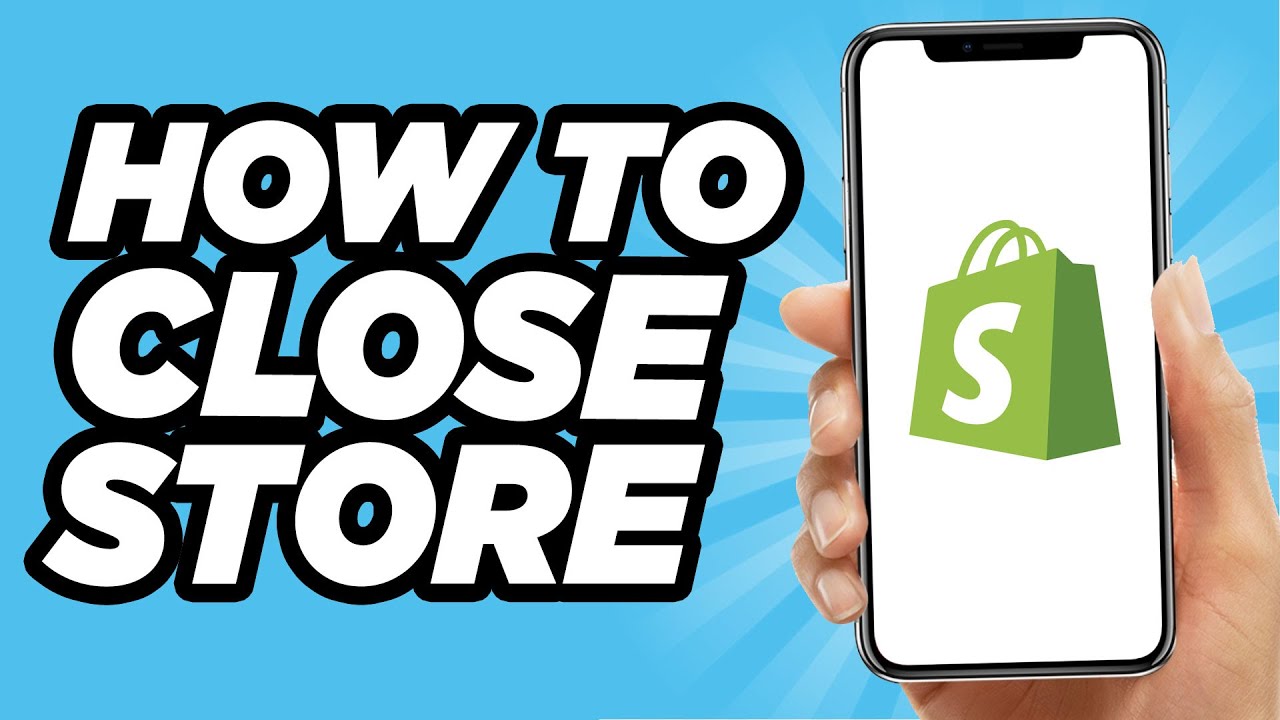 How To Close Your Store In Shopify (Easy!) - YouTube